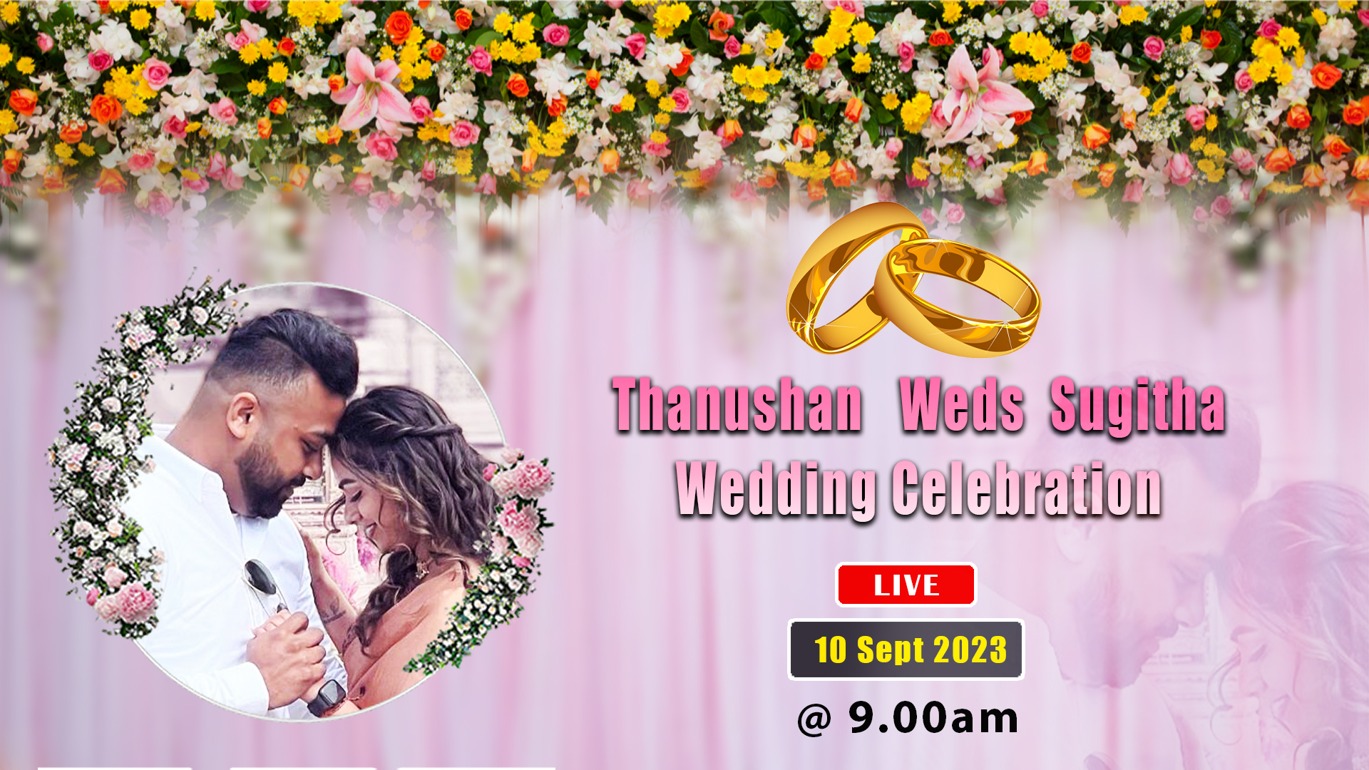 Thanushan Weds Sugitha - Wedding Celebration Live - 10 September 2023 ...