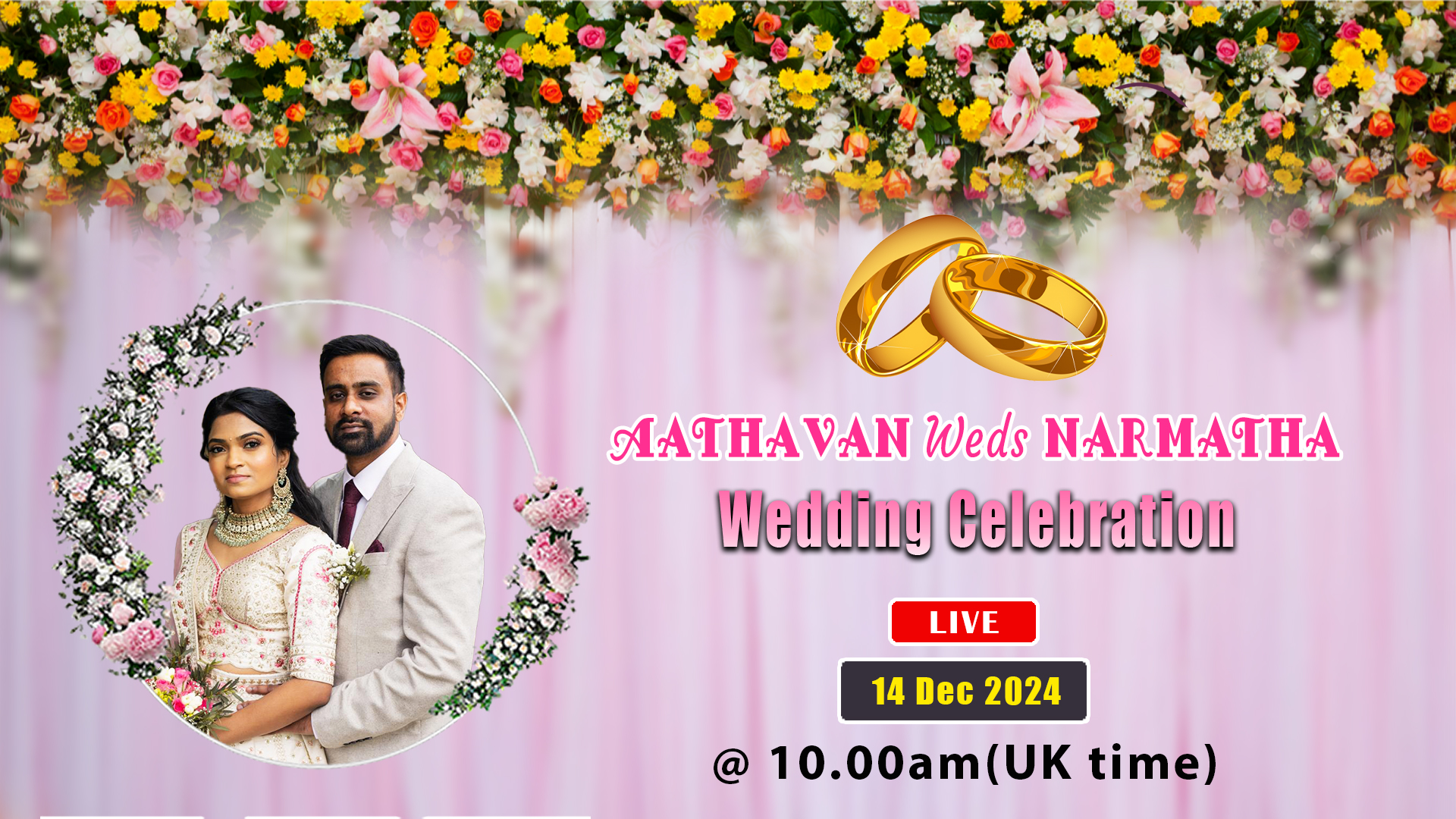 🔴LIVE – Aathavan Weds Narmatha - Wedding Celebration Live - 14 Dec 2024 ...